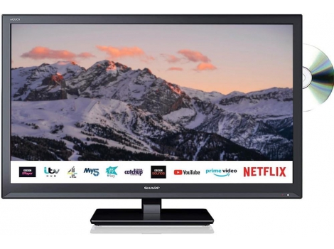 sharp 1t c24be0kr1fb 24 smart hd ready led tv with | Sharp 1t ...